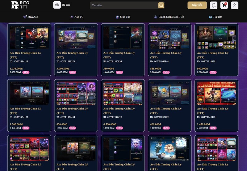 Đăng nhập Shop TFT - Săn Acc Game Hot, Giao Dịch Nhanh